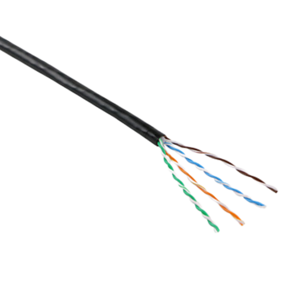 100m Cat6 Duct Grade Ethernet Cable | Black UTP External Network Cable ...