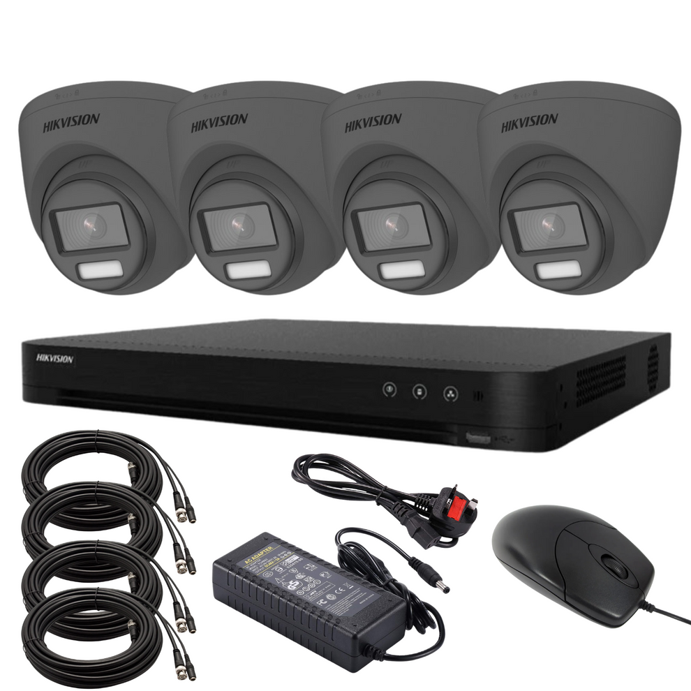 Hikvision 8MP 4K ColorVu CCTV Kit | 24/7 Full-Color Surveillance | 4x ...