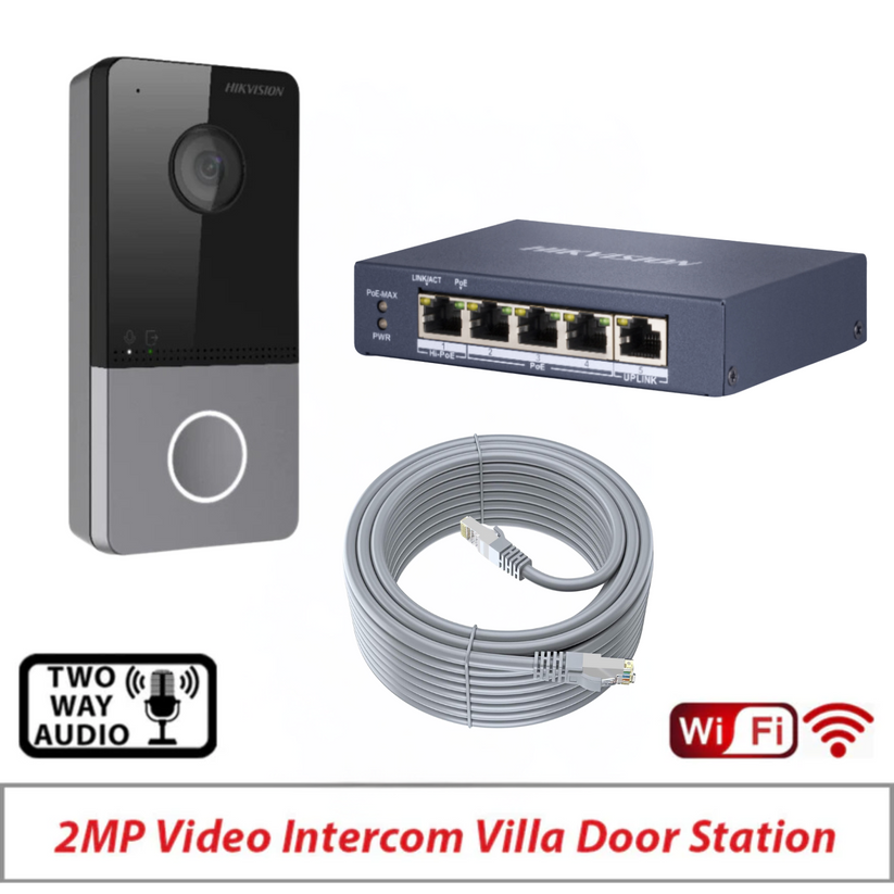 Hikvision Doorbell Video Intercom Door Station Easy Install Kit – BCE ...