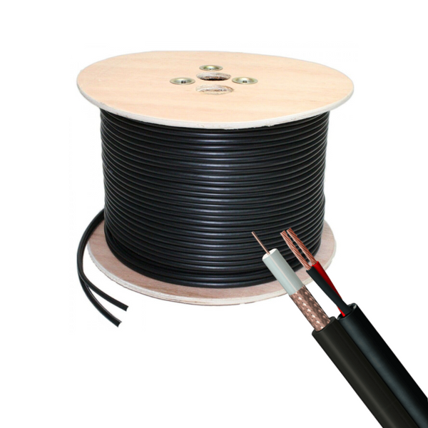 RG59 plus Power Cable 100m Shotgun Cable Black – BCE Direct, Hikvision ...