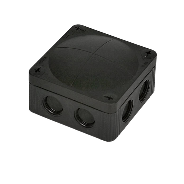 CCTV Junction Box, Outdoor Weatherproof IP66 Terminal Box Black 85x85x ...