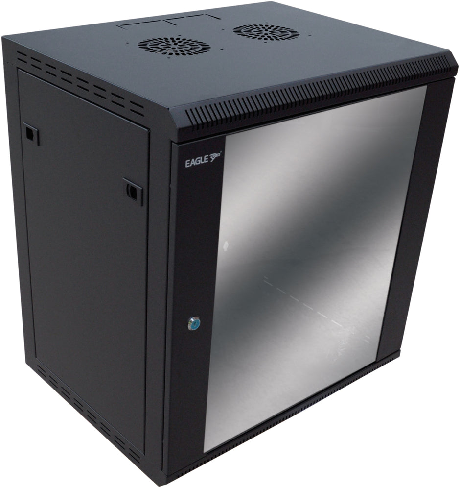 6u Wall Mounted Data Cabinet/Data Rack 450mm Deep - Black – BCE Direct ...